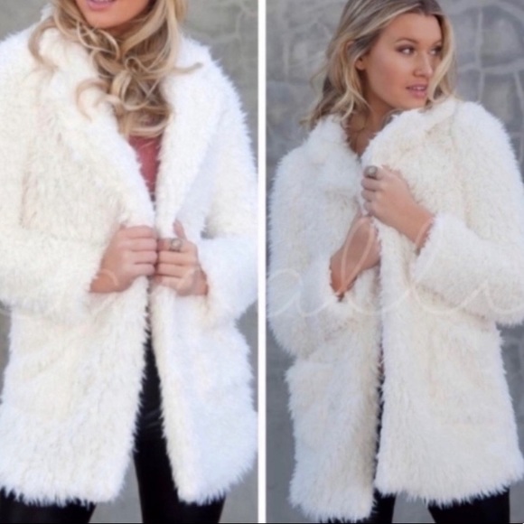 Kala Vella | Jackets & Coats | Only M 1l Leftgorgeous Ivory Soft Fur ...
